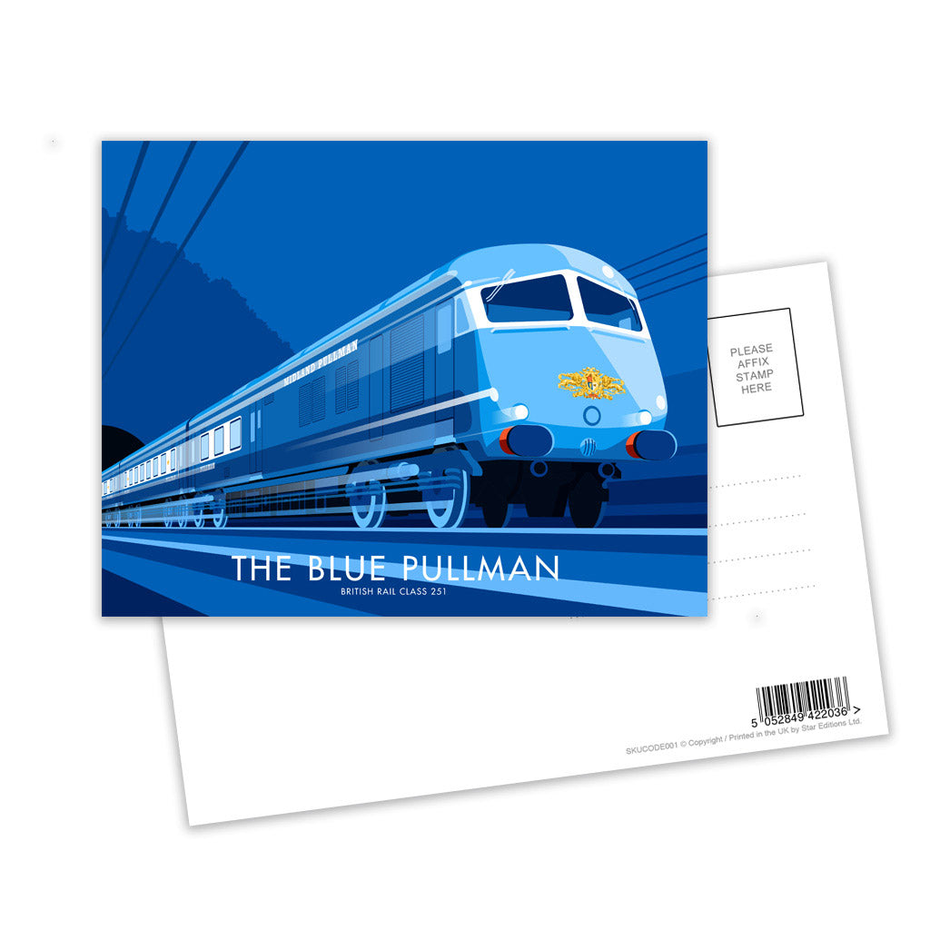 The Blue Pullman Postcard Pack of 8 – Stephen Millership - The Art of ...