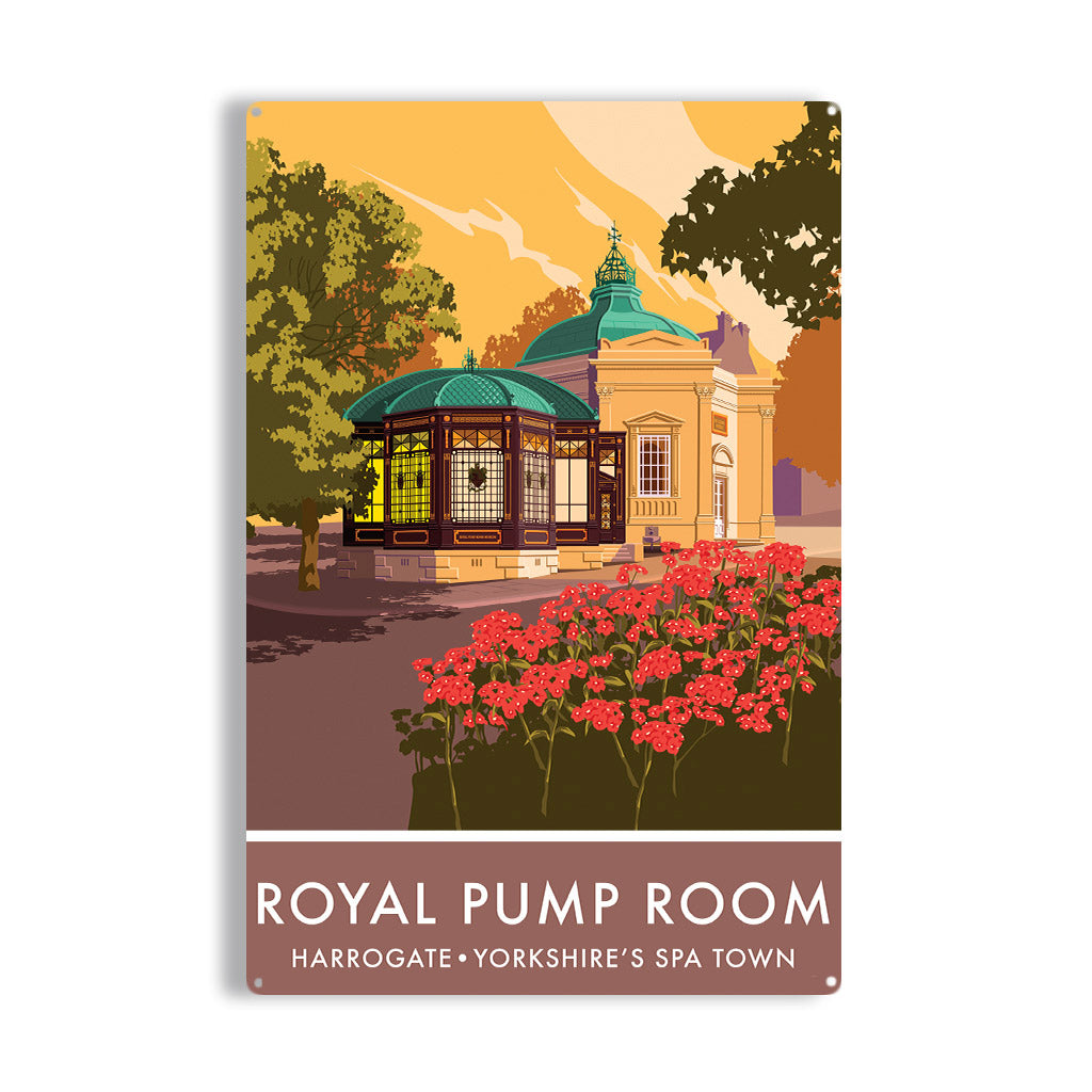 Royal Pump Room Metal Sign – Stephen Millership - The Art of Travel
