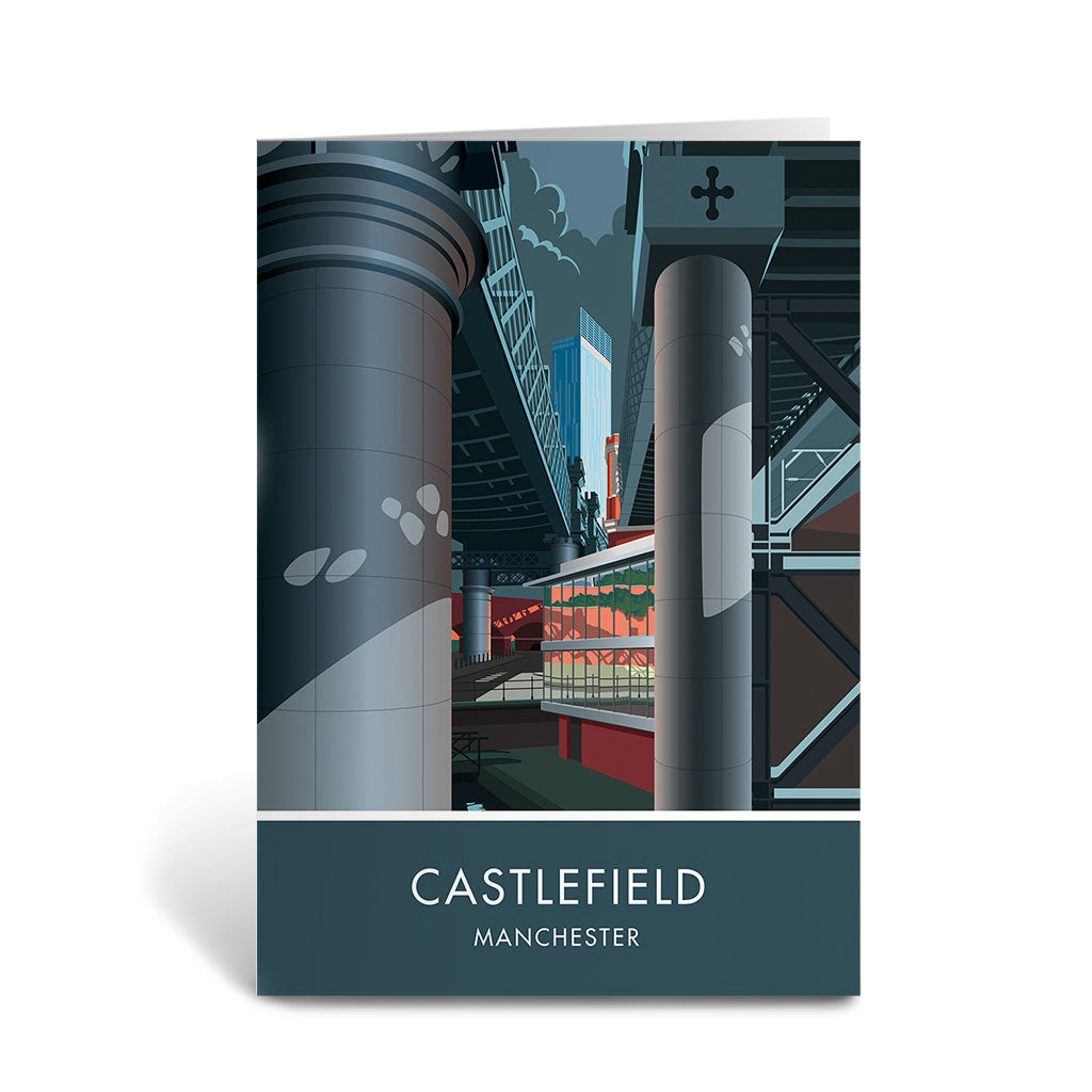 Castlefield Greeting Card 7x5 – Stephen Millership - The Art of Travel
