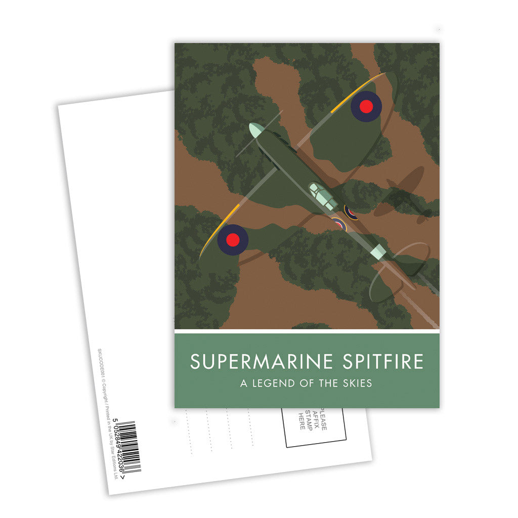 Supermarine Spitfire Postcard Pack of 8 – Stephen Millership - The Art ...