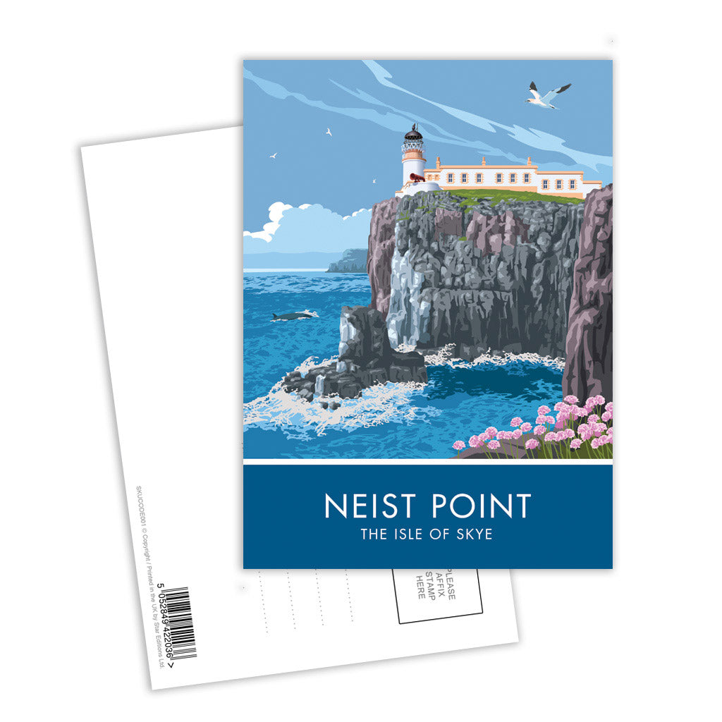 Neist Point Postcard Pack of 8 – Stephen Millership - The Art of Travel