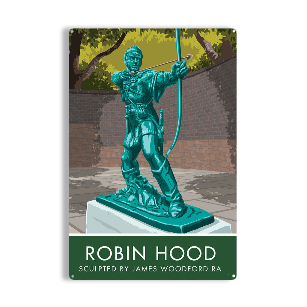 Robin Hood Metal Sign – Stephen Millership - The Art of Travel