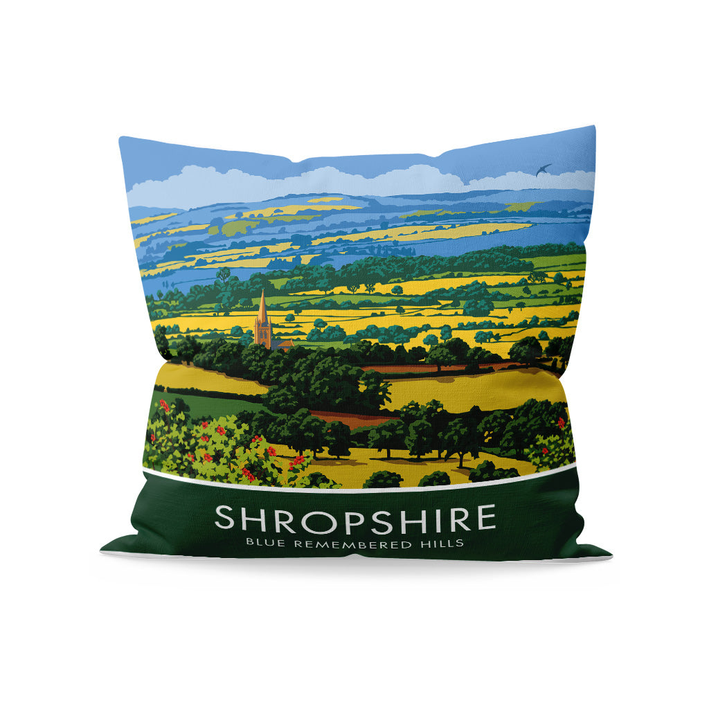 Shropshire Hills Cushion – Stephen Millership - The Art of Travel