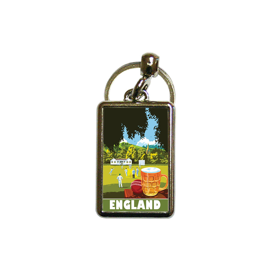 England Village Cricket Metal Keyring – Stephen Millership - The Art of ...