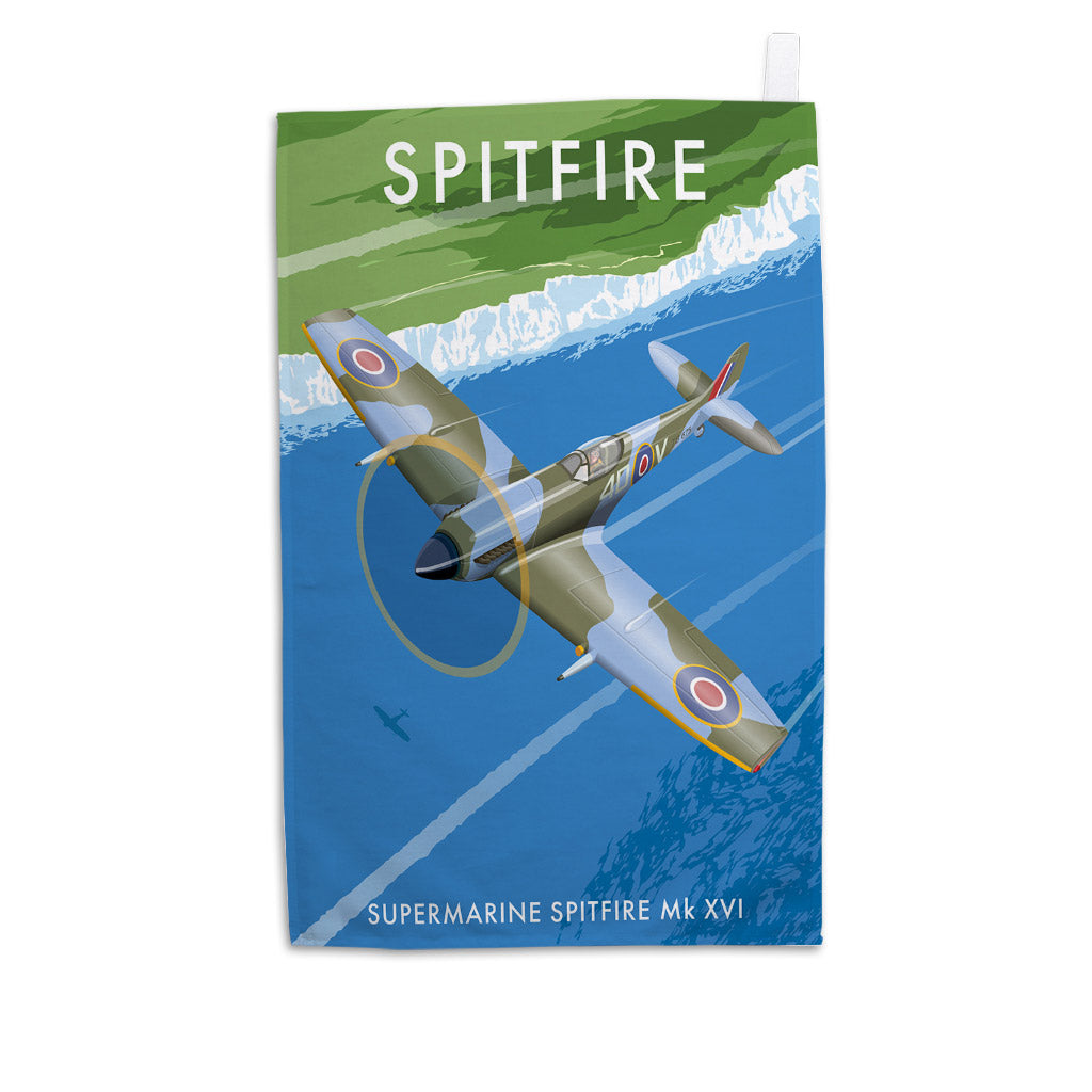 Spitfire, Supermarine Spitfire Mk Xvi Tea Towel – Stephen Millership ...