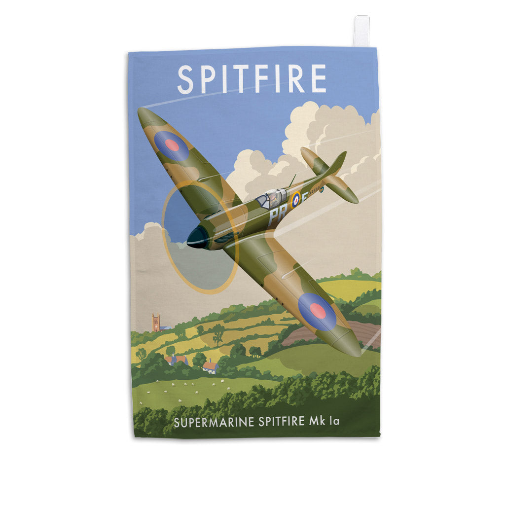 Spitfire, Supermarine Spitfire Mk Ia Tea Towel – Stephen Millership ...
