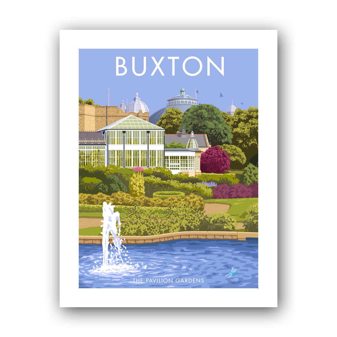 Buxton, The Pavilion Gardens Art Print – Stephen Millership - The Art ...