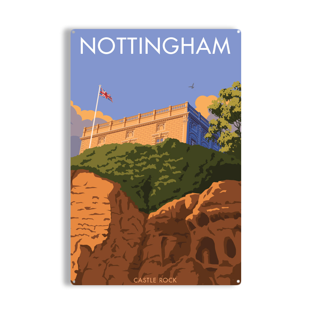 Nottingham Metal Sign – Stephen Millership - The Art of Travel