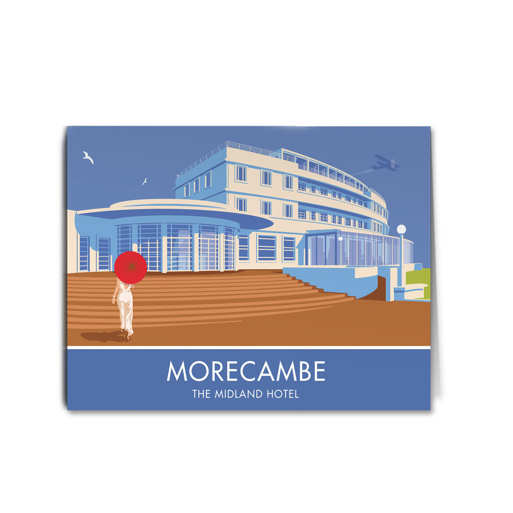 Morecambe, The Midland Hotel Greeting Card 7x5 – Stephen Millership ...