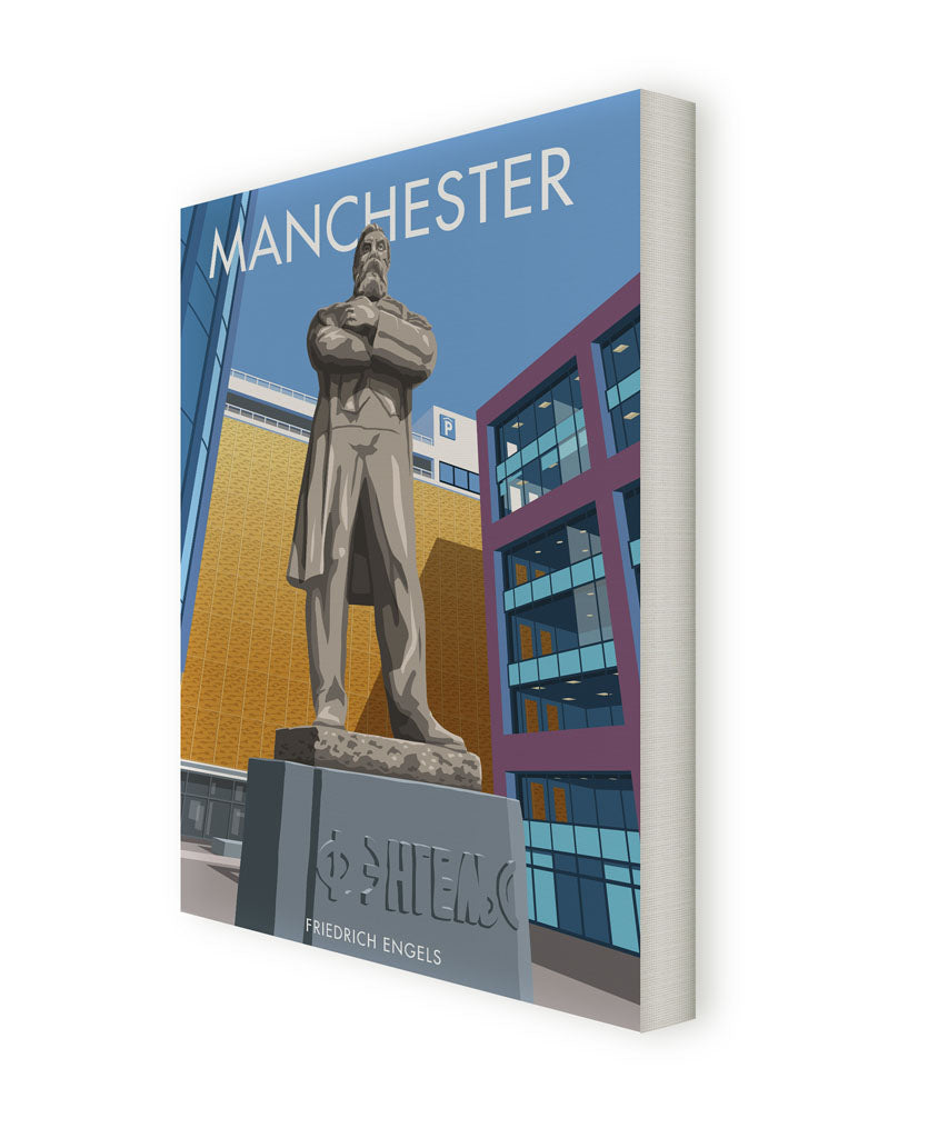 Friedrich Engels Statue, Manchester Canvas – Stephen Millership - The ...