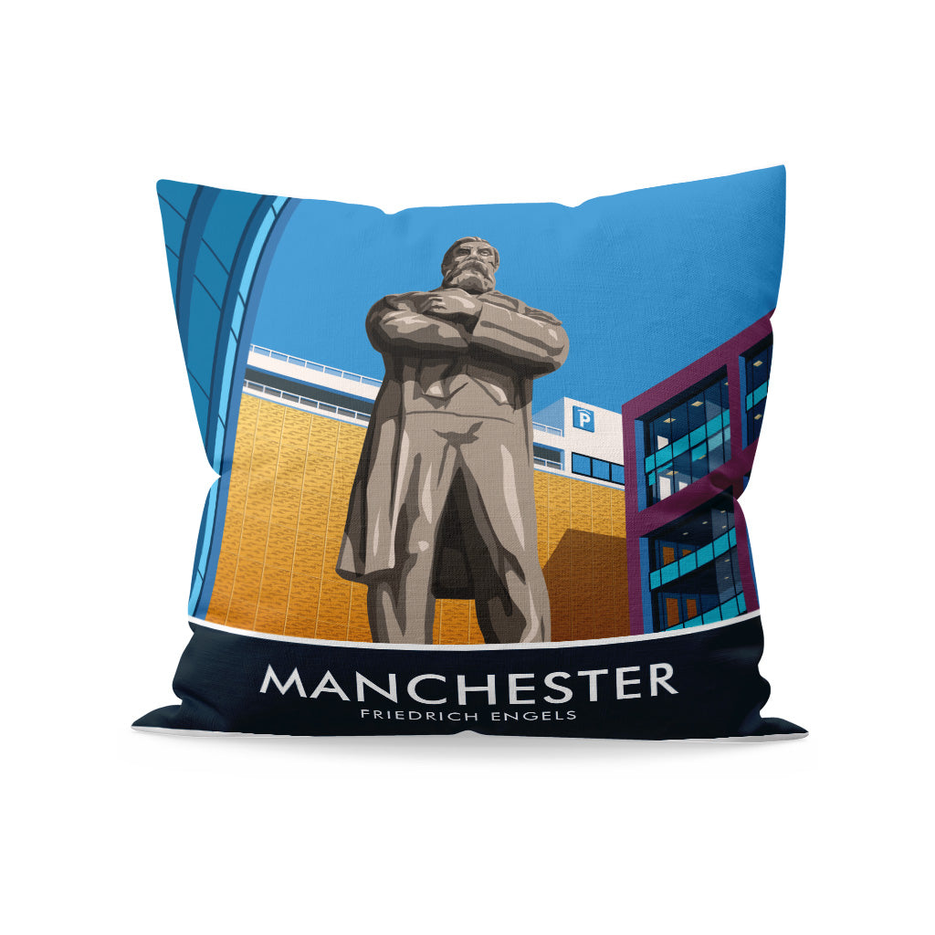 Friedrich Engels Statue, Manchester Cushion – Stephen Millership - The ...