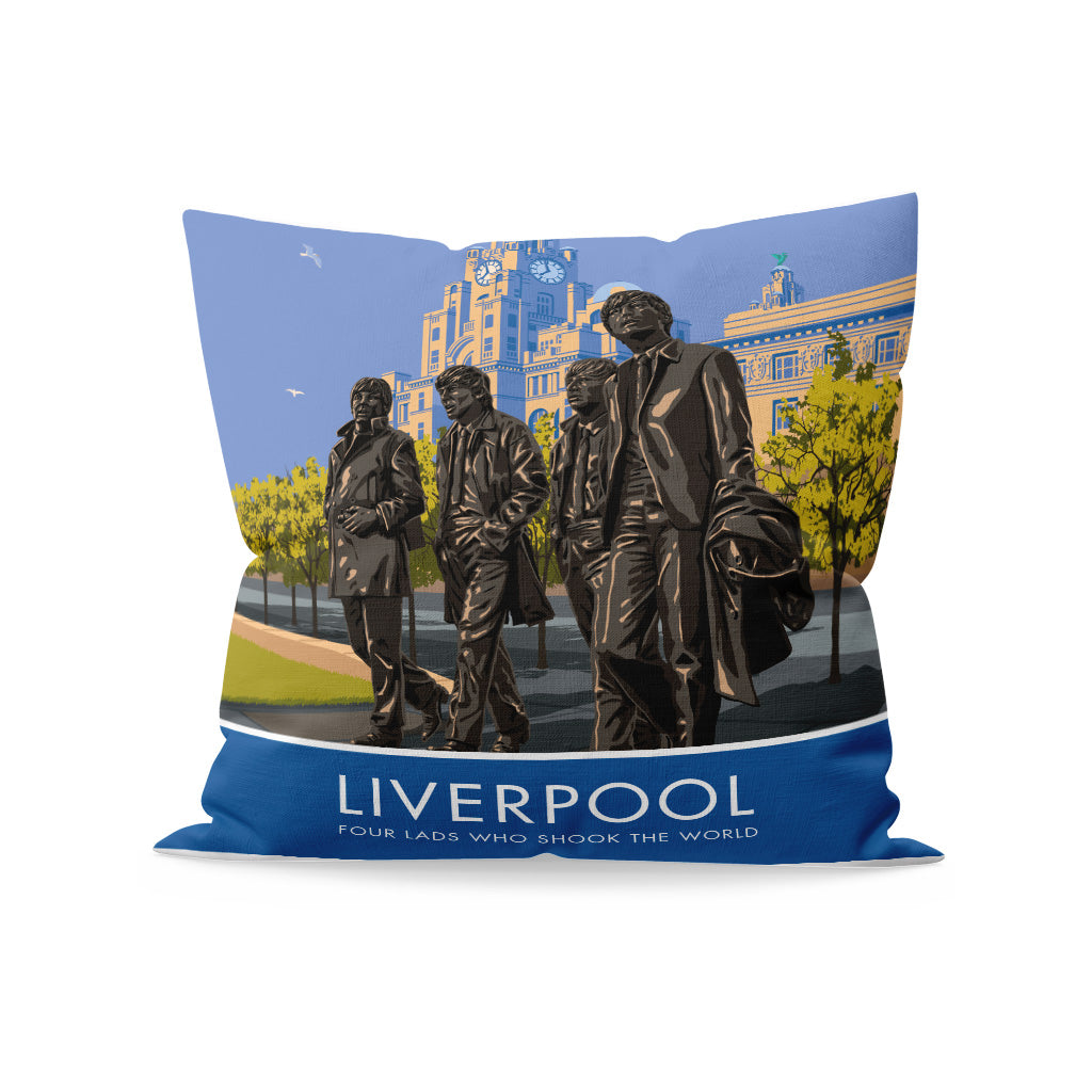 Four Lads Who Shook The World, Liverpool Cushion – Stephen Millership ...
