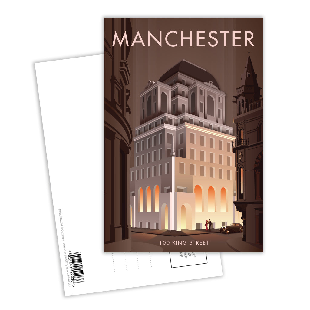 Manchester Postcard Pack of 8 – Stephen Millership - The Art of Travel
