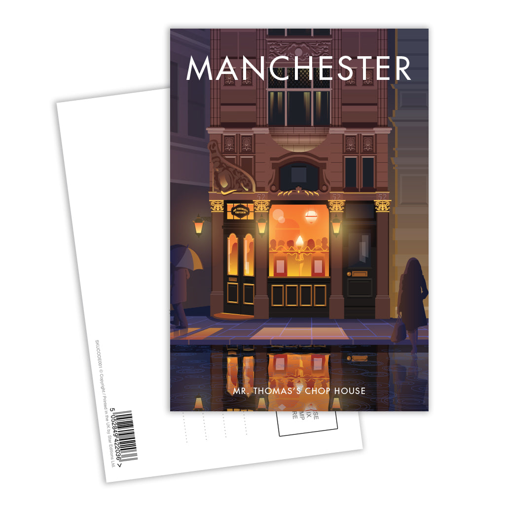 Manchester Postcard Pack of 8 – Stephen Millership - The Art of Travel