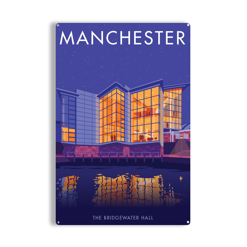 Manchester Metal Sign – Stephen Millership - The Art of Travel
