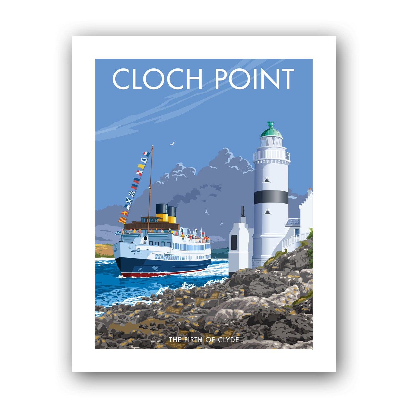 Cloch Point, Firth of Clyde Art Print – Stephen Millership - The Art of ...