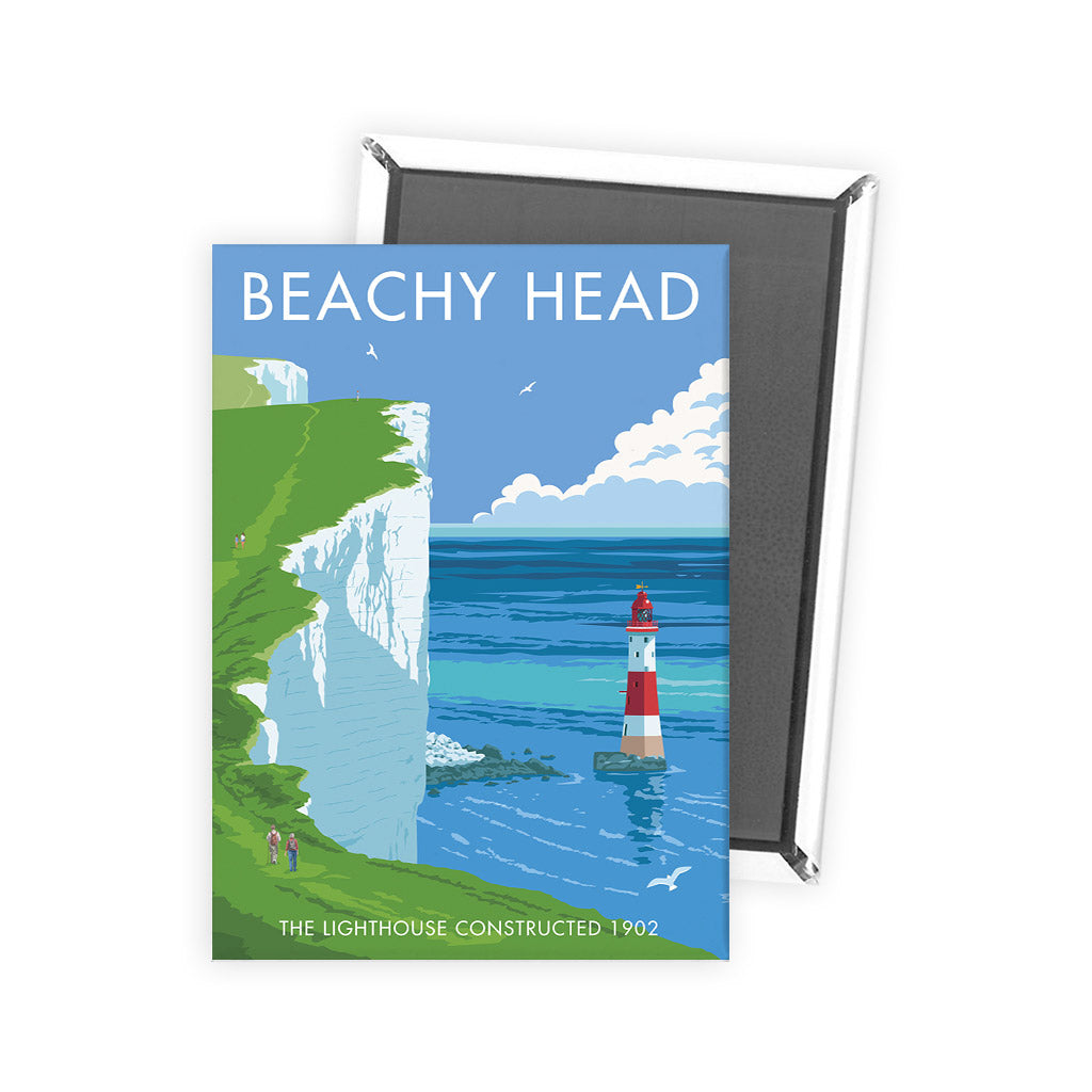Beachy Head Lighthouse Magnet – Stephen Millership - The Art of Travel
