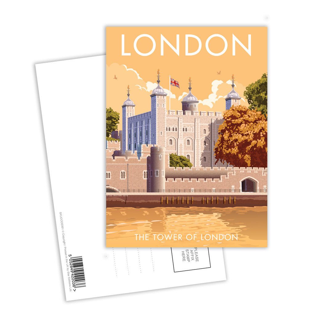 Tower of London Postcard Pack of 8 – Stephen Millership - The Art of Travel