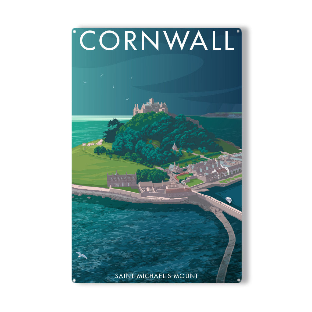 Cornwall Metal Sign – Stephen Millership - The Art of Travel