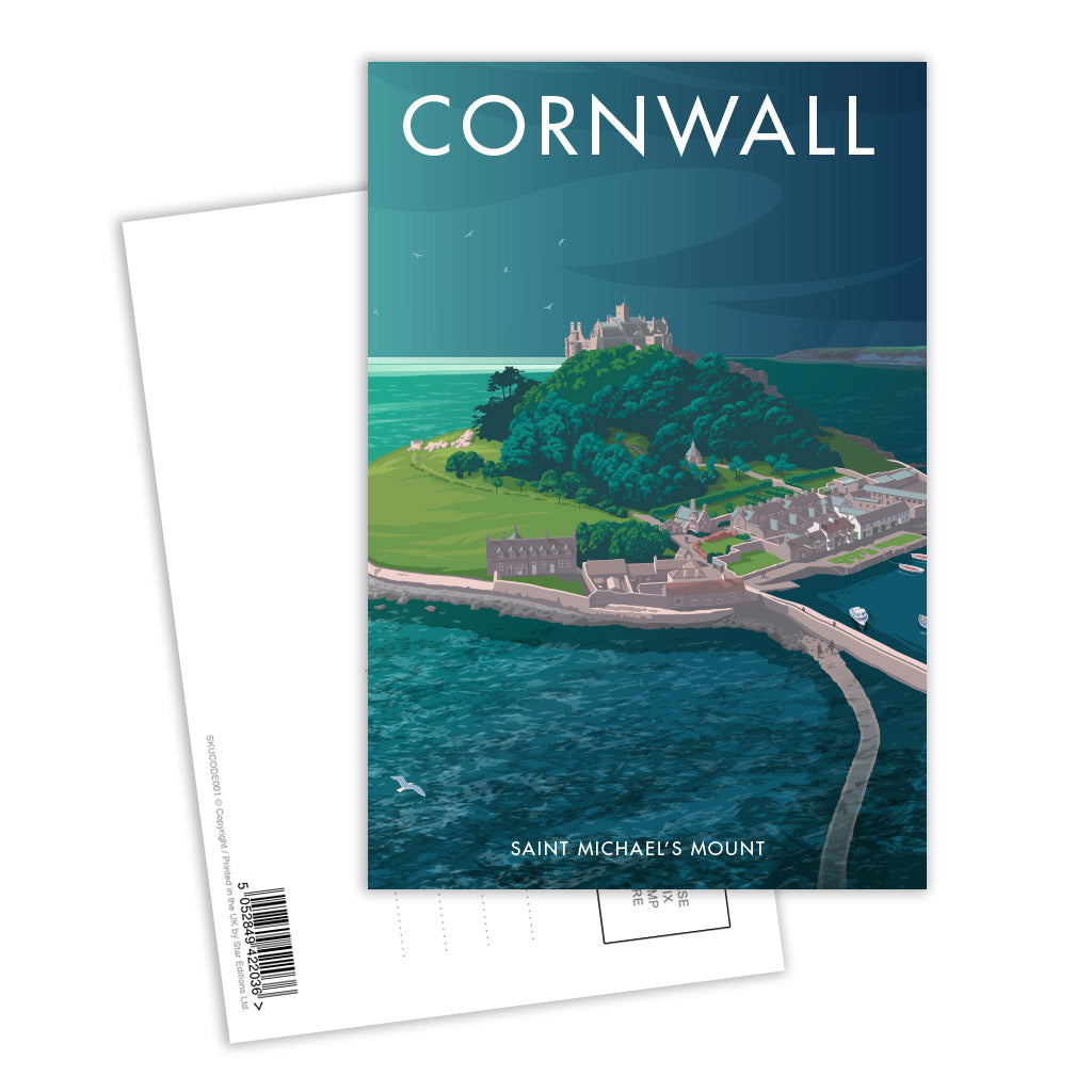 Cornwall Postcard Pack of 8 – Stephen Millership - The Art of Travel