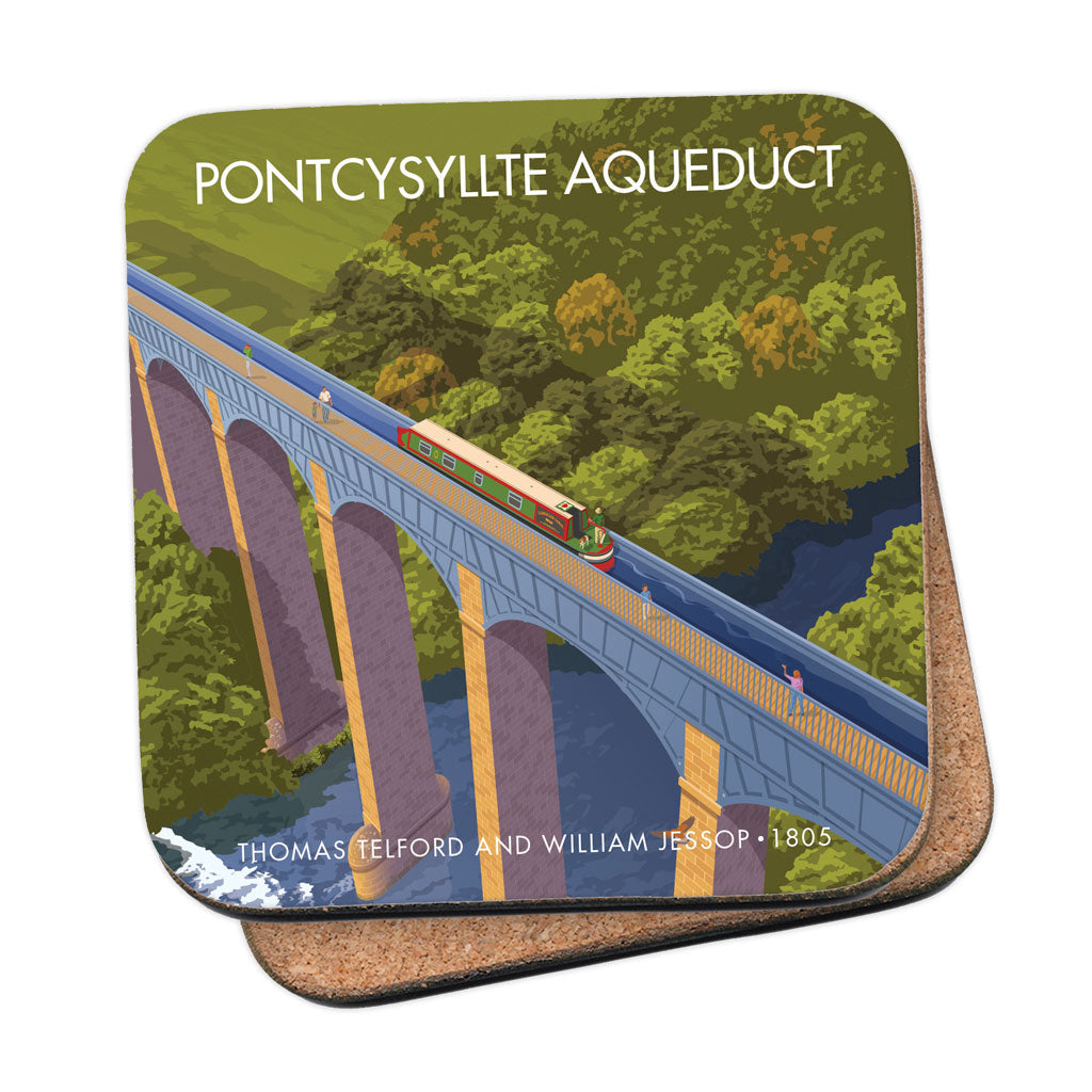Pontcysyllte Aqueduct Coaster – Stephen Millership - The Art of Travel