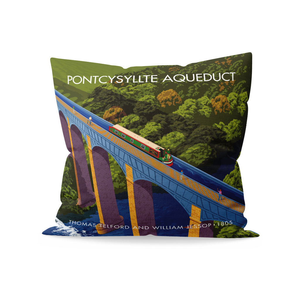 Pontcysyllte Aqueduct Cushion – Stephen Millership - The Art of Travel