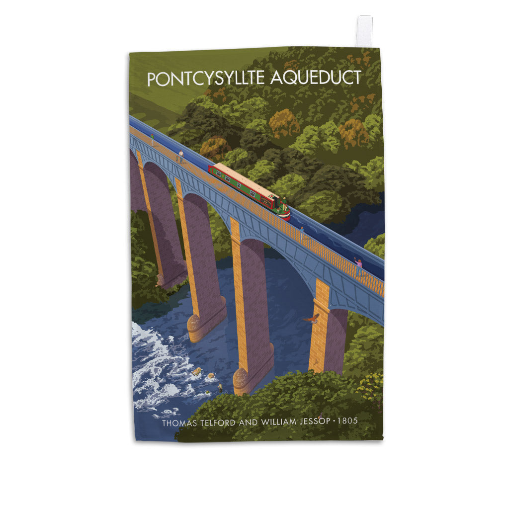 Pontcysyllte Aqueduct Tea Towel – Stephen Millership - The Art of Travel